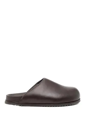 Rick Owens Round Toe Mules - Brown
