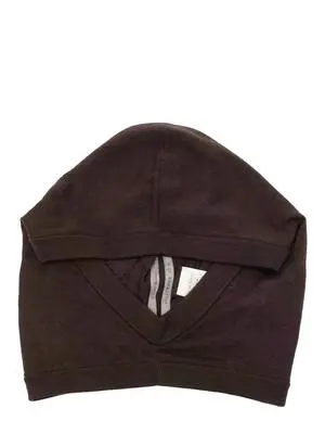 Rick Owens Ribbed Edge Balaclava - Brown