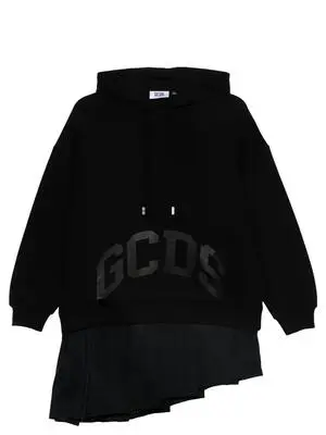 Gcds Logo-print Mini Dress - Black