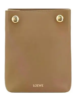 Loewe Pebble Soft Pouch - Brown