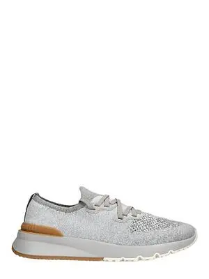 Brunello Cucinelli Knitted Low-top Trainers - White/oth