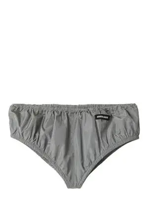Miu Miu Technical Silk Briefs - Piombo