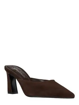 Jeffrey Campbell Unamused Mule Pumps - Brown Suede