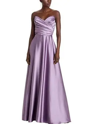 Amsale Strapless Gown - Violet