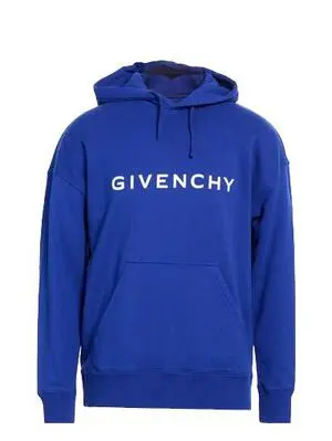 Givenchy Solid Color Hooded Sweatshirt - Blue