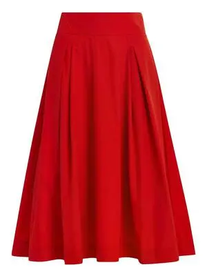 Essentiel Antwerp Hosanna Midi Skirt - Red