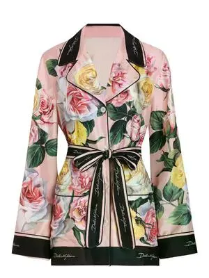Dolce & Gabbana Floral-print Shirt - Pink