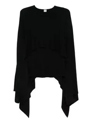 TOTEME Cape-design Sweater - Black