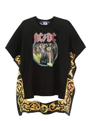 Junya Watanabe Acdc Printed T-shirt - Black