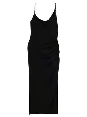 MUGLER Asymmetrical Maxi Dress - Black