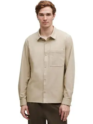 Lululemon Brushed Woven Overshirt - Heathered Raw Linen
