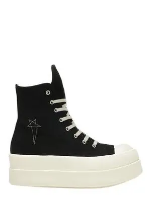 Rick Owens Hollywood Double Bumper High Top Sneakers - Black/pearl/milk
