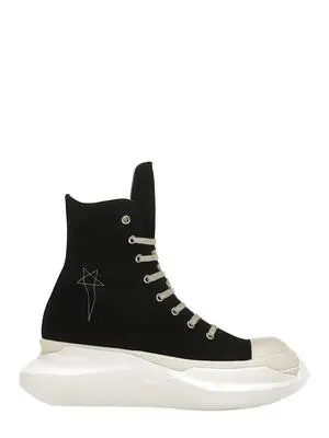 Rick Owens Abstract High-top Sneakers - Black/pearl/milk