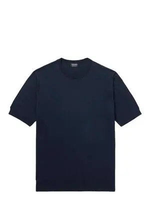 Zegna Cotton T-shirt - Blue