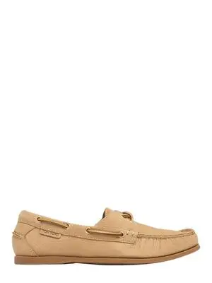 TOM FORD TOM FORD 5mm Robin Grained Nubuck Loafers Peanut