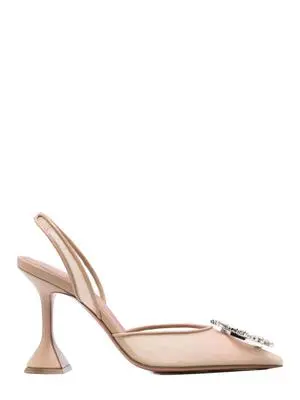 Amina Muaddi Amina Muaddi 95mm Begum Pumps Neutrals
