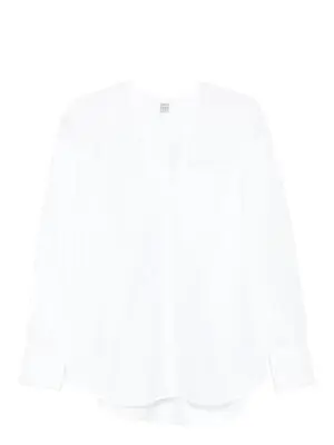 TOTEME V-neck Blouse - White
