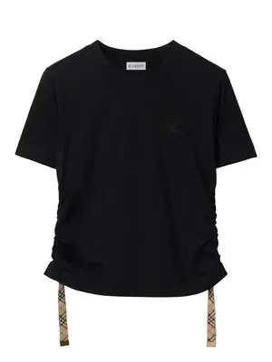 Burberry Ruched T-shirt - Black