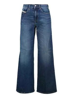 DIESEL 1978 D-akemi Wide-leg Jeans - Blue