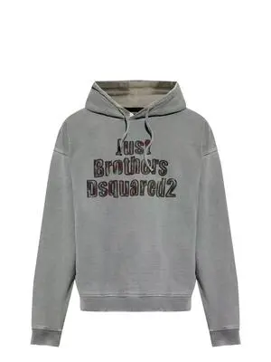 Dsquared2 Logo-print Hoodie - Grey