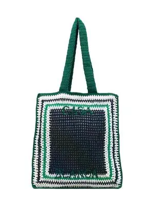 Casablanca Crochet Tote Bag - Blue