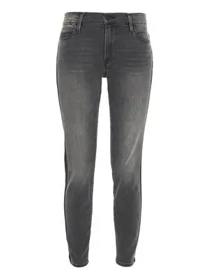 FRAME Le High Cropped Skinny Jeans - Charcoal