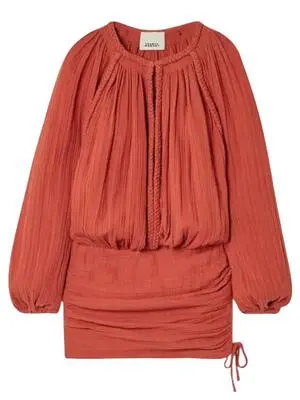 Isabel Marant Isabel Marant Jaoni Braided Mini Dress Orange