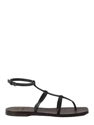 Brunello Cucinelli Leather Sandals - Black