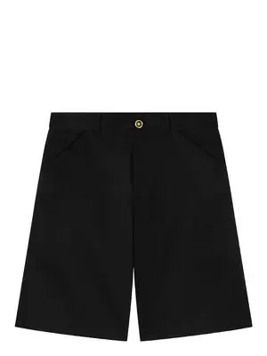 Versace Gabardine Cargo Shorts - Black