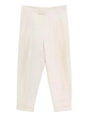 Dolce & Gabbana Linen Trousers - Neutrals