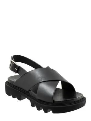 Eos Flighty Slingback Platform Sandal - Black