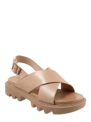 Eos Flighty Slingback Platform Sandal - Taupe