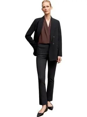 M.M.LAFLEUR Foster Cigarette Trousers - Black
