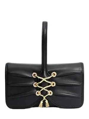 Alexis Bittar Lace-up Wristlet - Black
