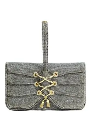 Alexis Bittar Lace-up Wristlet - Disco Gold