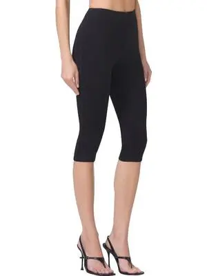 AFRM Ettie High Waist Capri Pants - Noir