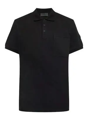 Moncler Logo-patch Polo Shirt - Black