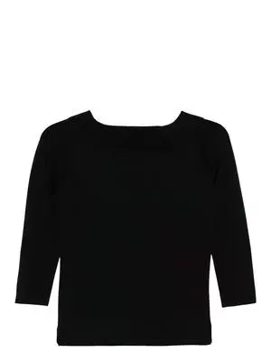 ROBERTO COLLINA Fine-knit Top - Black