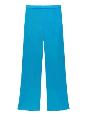 MSGM Ribbed Trousers - Blue