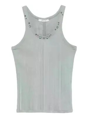 Dorothee Schumacher Embellished Tank Top - Green