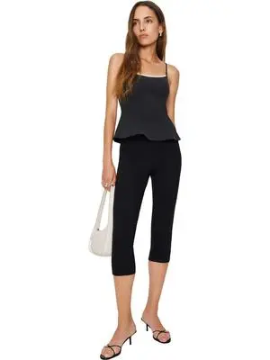 REFORMATION Genevieve Lace Top Grey