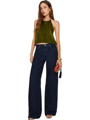 REFORMATION Reformation Jeany Silk Halter Top
