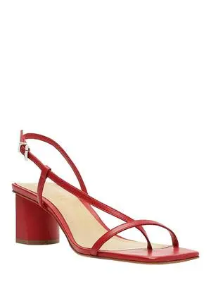 Schutz Heloise Block Heel Sandals - Red