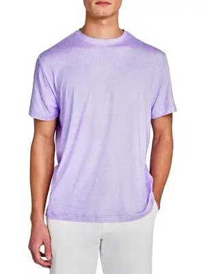 CON.STRUCT Regular Fit Chambray Recycled Performance Golf T-shirt - Lilac