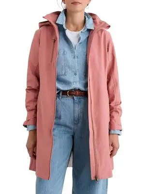 SEASALT CORNWALL Seasalt Cornwall Coverack Waterproof Organic Cotton Raincoat Rose Dew