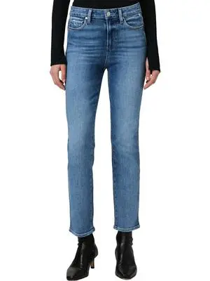 Paige Cindy Straight Leg Jeans - Olivin Distressed