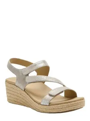 ABEO Riviera Adjustable Sandal Taupe Metallic - Metatarsal