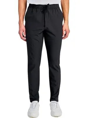 CON.STRUCT Slim Fit Eagle Recycled Jogger Golf Pants - Black