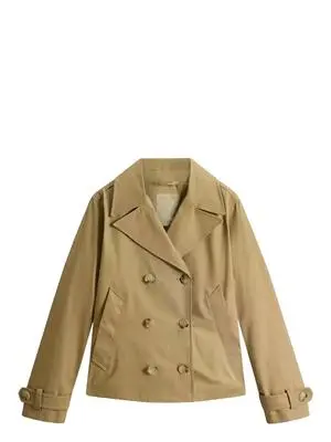 Woolrich Cotton Utility Pea Coat - Neutrals