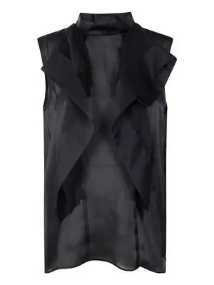 Sacai Ruffled Top - Black